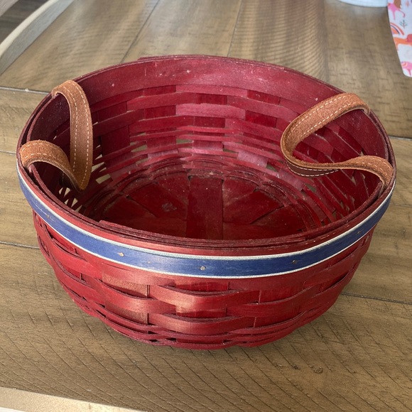 Longaberger | Accents | Longaberger Rare Bold Americana Darning Basket ...